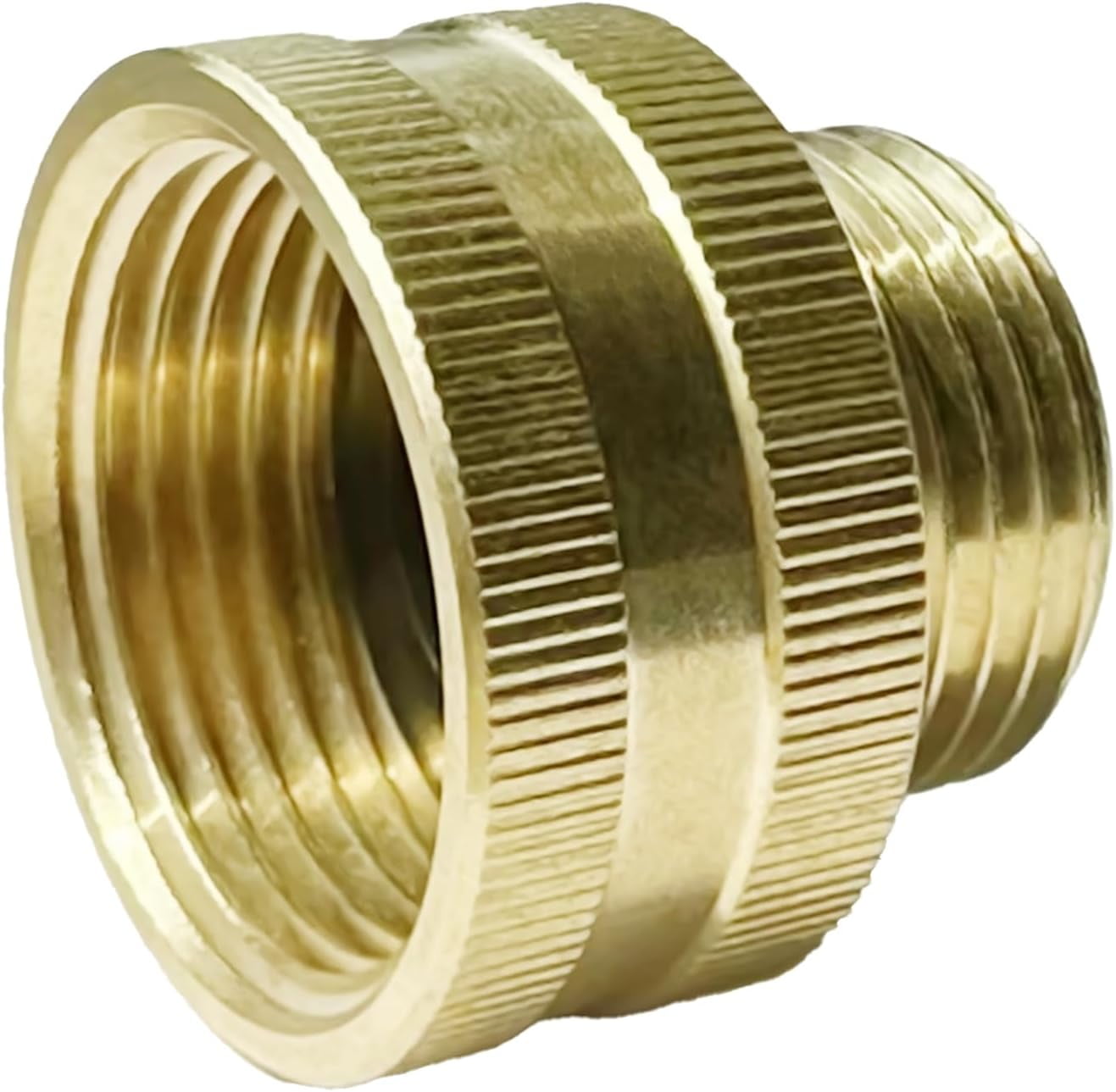 POWSDC-Garden Hose Adapter Connector Heavy-Duty, Solid Brass Fittings ...