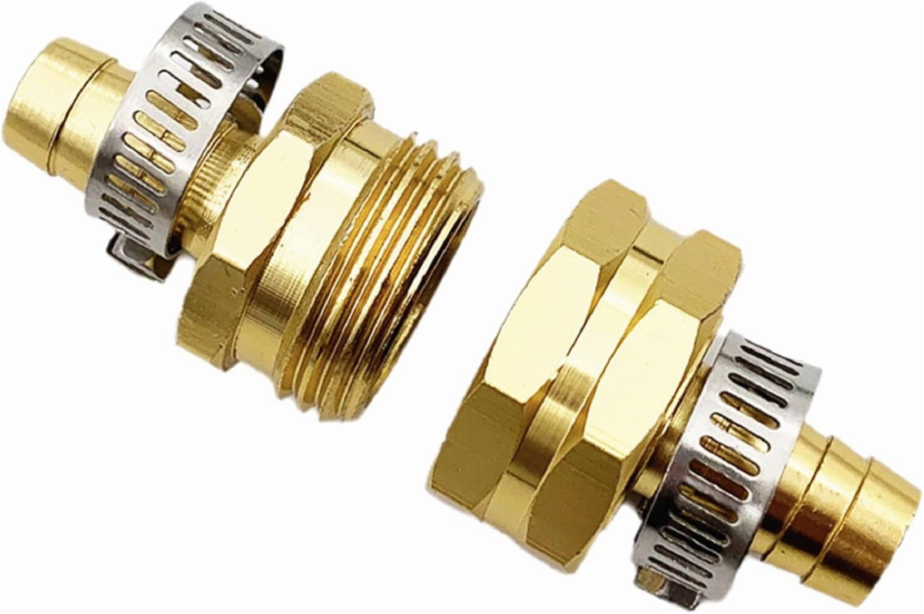 POWSDC-Garden Hose Adapter Swivel Fitting, 1/2" Barb x 3/4" GHT ...