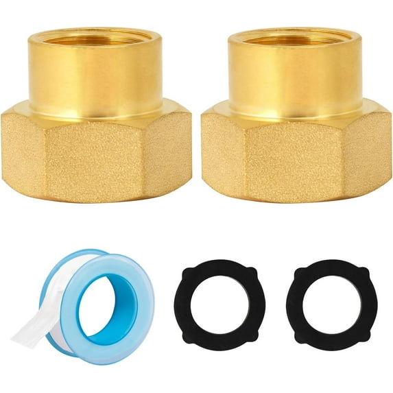 POWSDC-Garden Hose Adapters, 3/4" GHT Female x 1/2" NPT Female ...