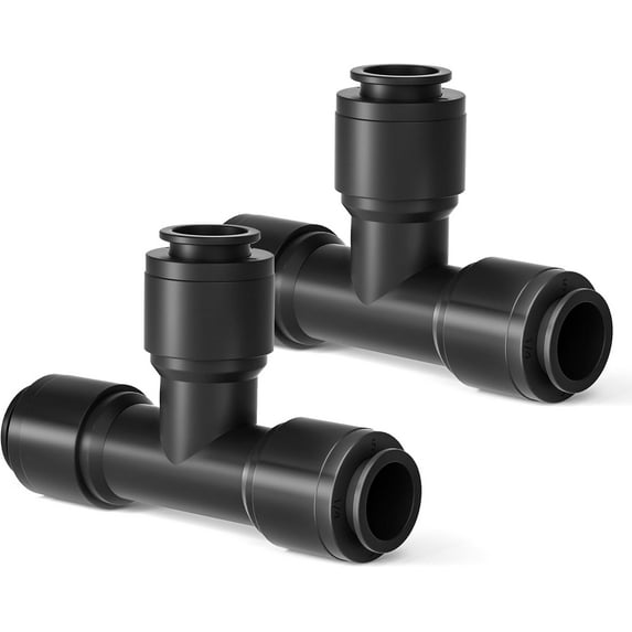 POWSDC-Quick Connect 1/4" Drip Irrigation Tee Connectors, Universal ...