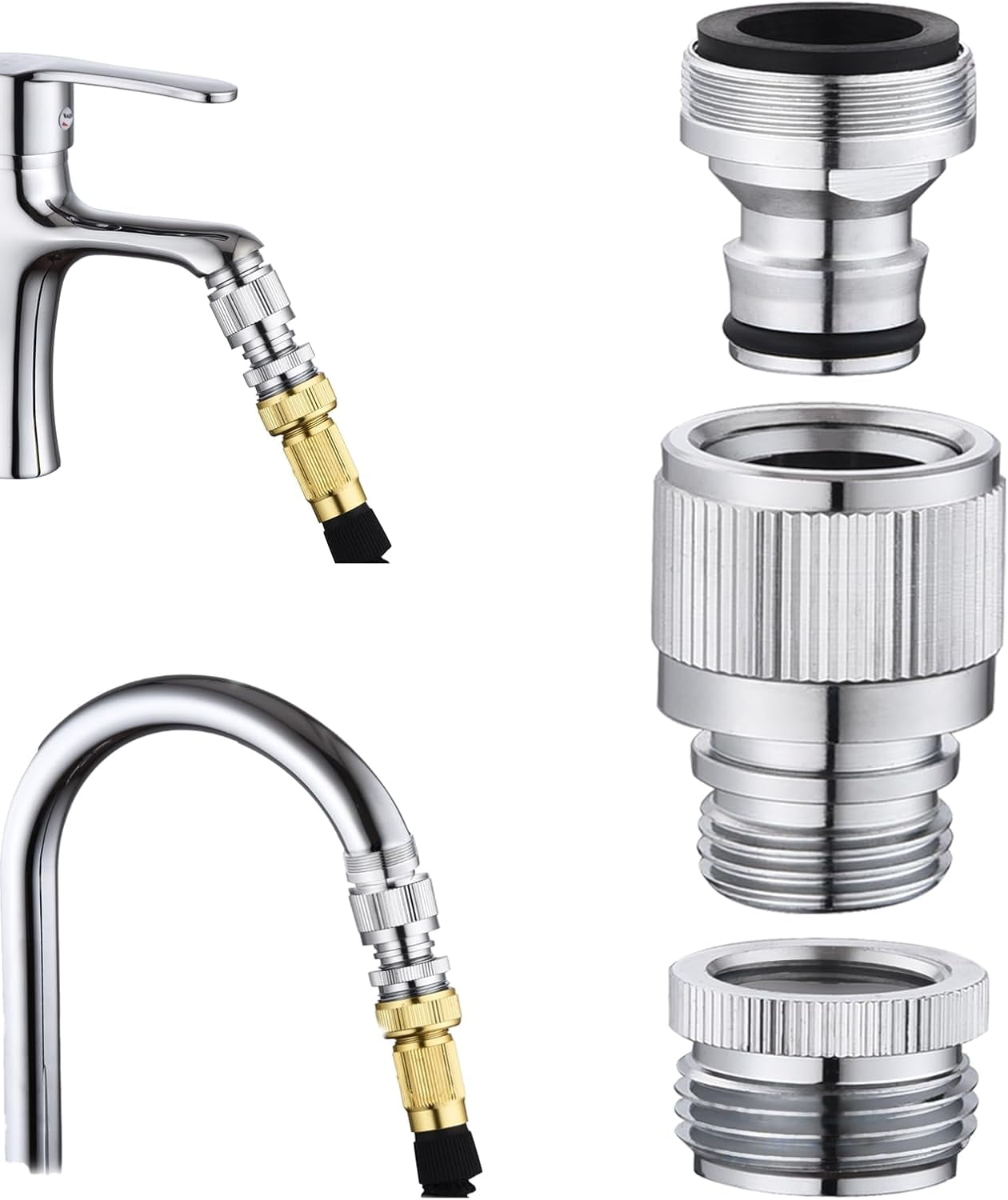 POWSDC-Sink Faucet Quick Connector,Faucet Adapter for Sink Connection ...