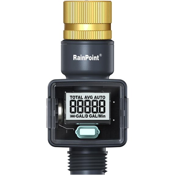 POWSDC-Water Flow Meter with Brass Inlet, ±5% Accuracy, Max Measured ...