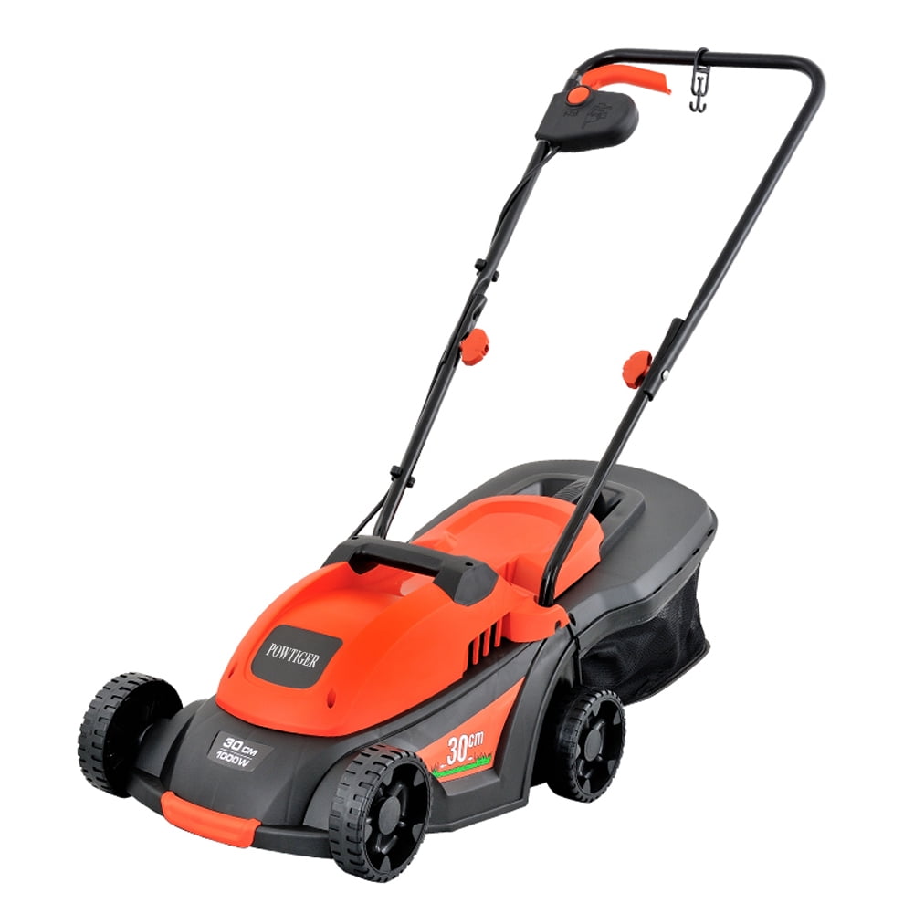 POWTIGER Lawn mowers, 21 in. Gas Lawn Mower, 144cc 2-in-1 Mulching Push ...