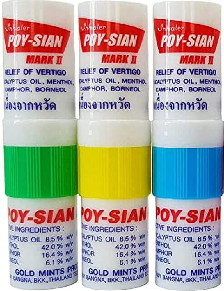 POY-SIAN Mark II Menthol Nasal Inhaler (Pack of 3) - Walmart.com