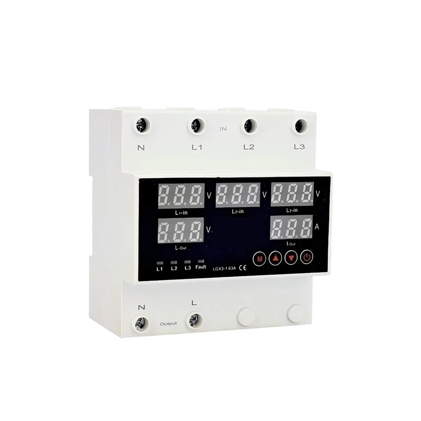 POYHBCNA 63A 80A 100A Voltage Protector Phase Transfer Switch with Over ...