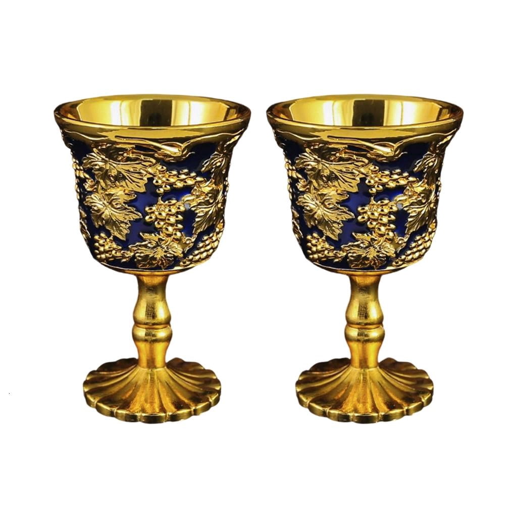 POYOGA 2Pcs European Styles One Chalices Cups With Alloys Construction ...