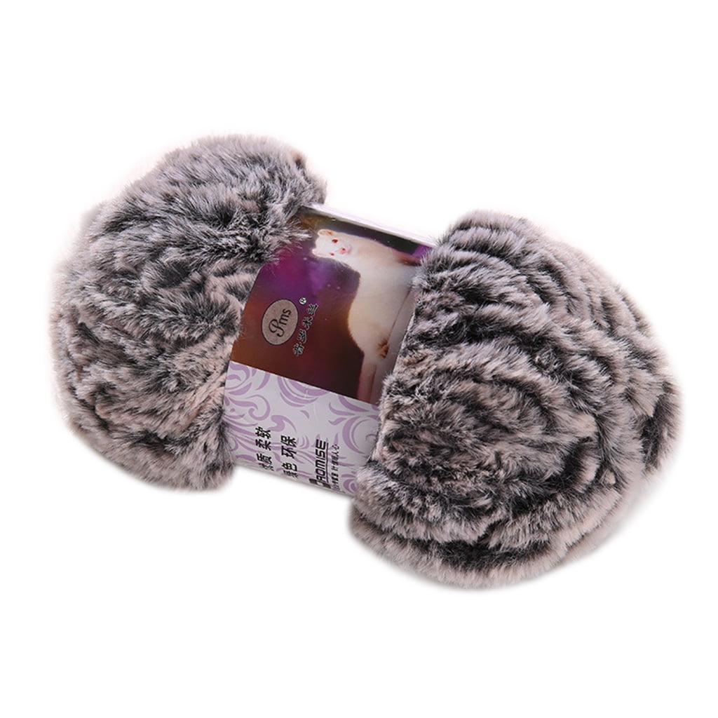 POYOGA 50g/Ball DIY Fluffy Plush Chunky Knitting Yarn Hand-Woven ...