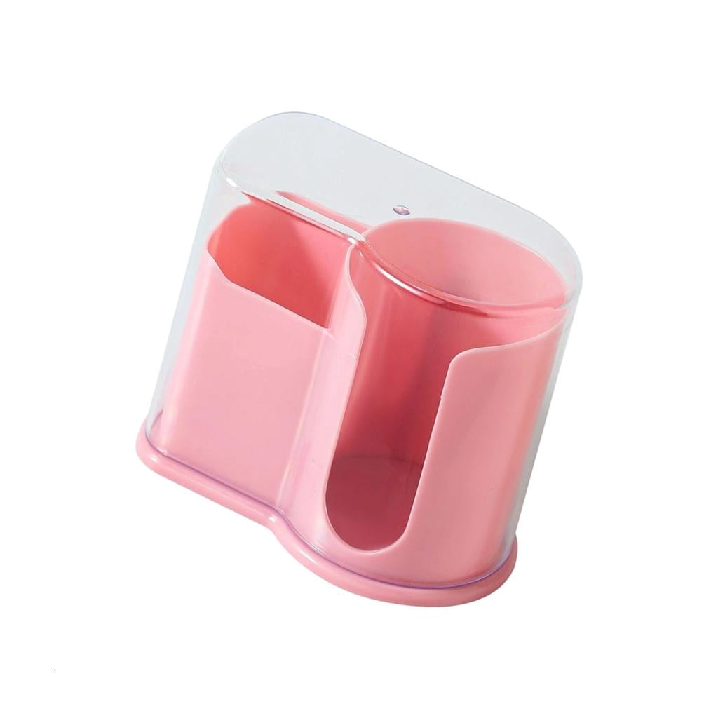 POYOGA Modern Clear Cotton Pad Dispenser Durable Vertical Bathroom ...