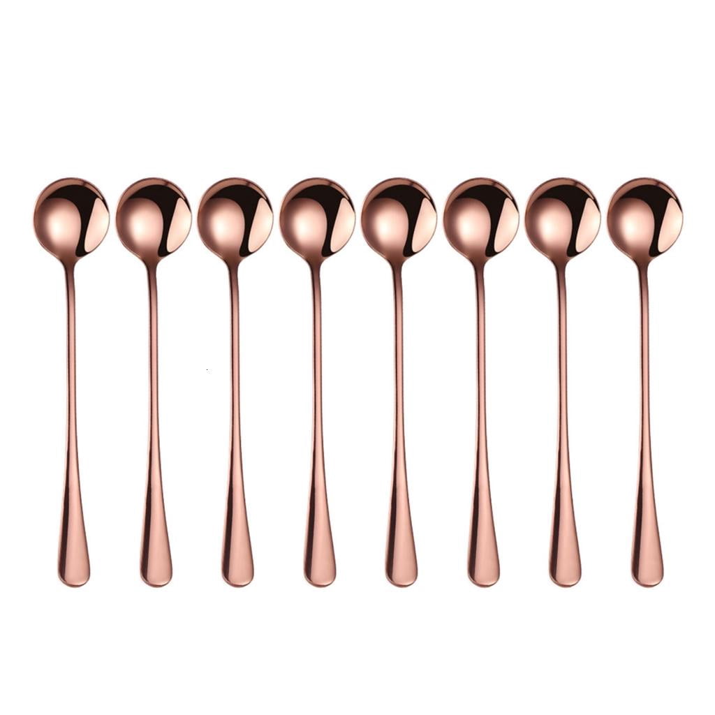 POYOGA Stirring Spoons Coffee Spoon Dessert Spoons Mixing Spoons ...