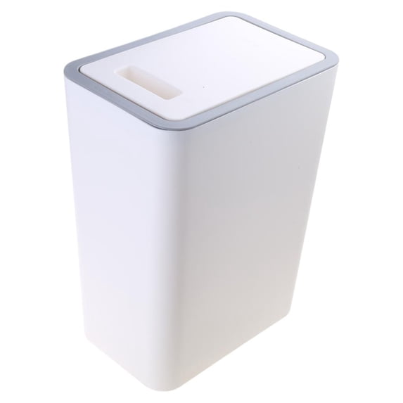 POYOGA Trash Bin Press Lid Large Capacity Press Trash Can Garbage Bin ...