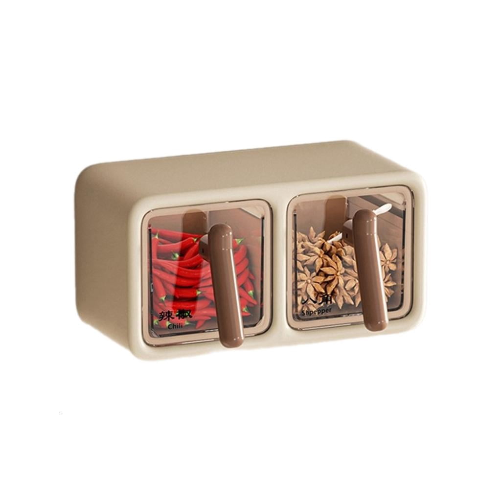 POYOGA Versatile Kitchen Storage Solution Wall Mount Spice Container ...