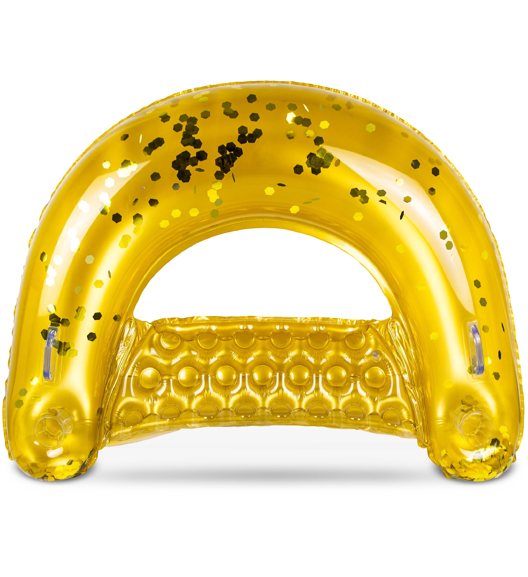 POZA Inflatable Chair Float Seat - Sparkle Confetti Inflatable Pool ...