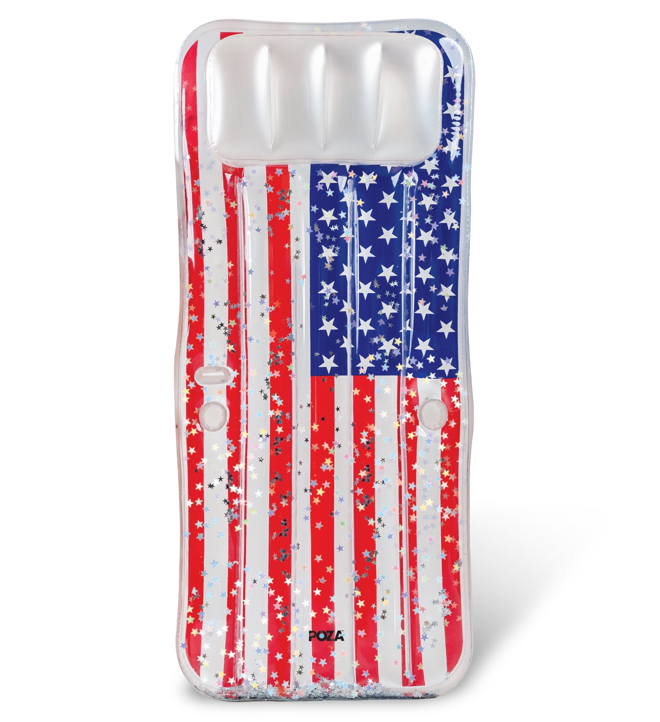 POZA Inflatable Giant USA Flag Pool Mattress - Big Luxurious Pool Float ...