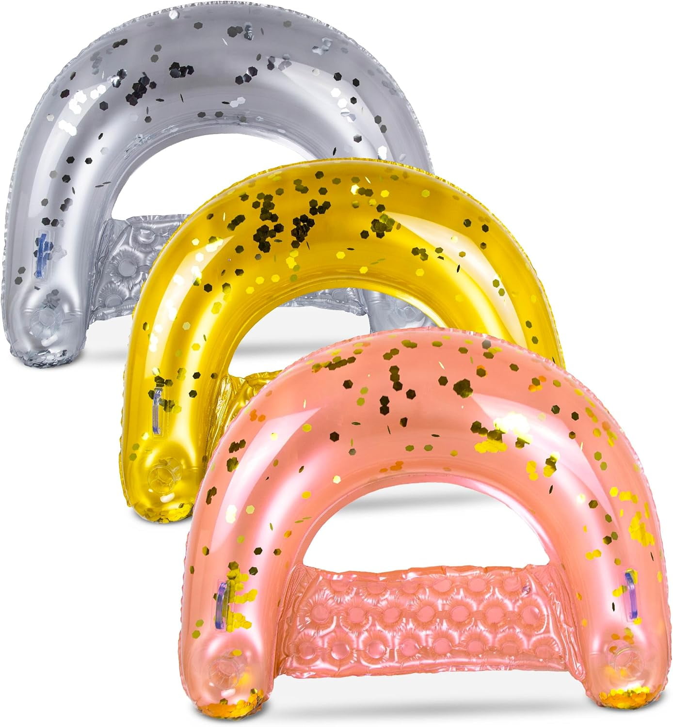 POZA Inflatable Pool Float Chair - Luxurious Lounger Filled with ...