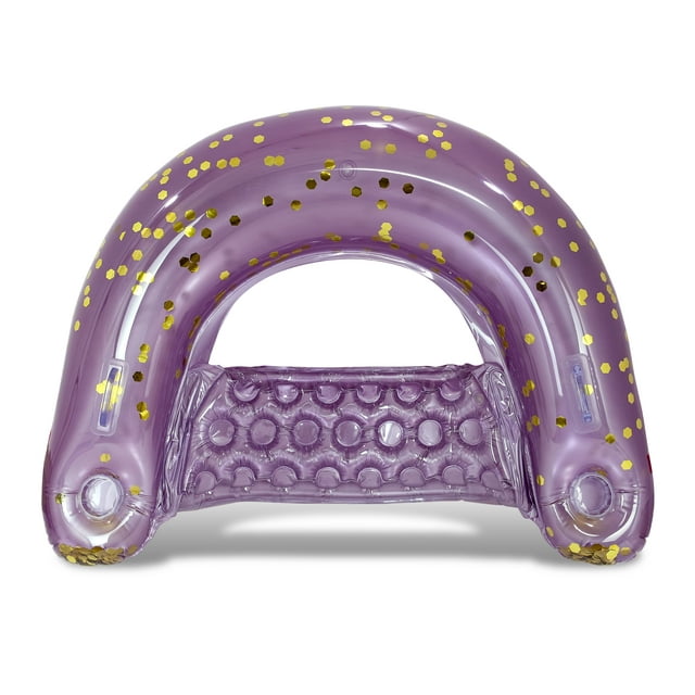 POZA Inflatable Pool Float Chair Adult with Cup Holders and Handles ...