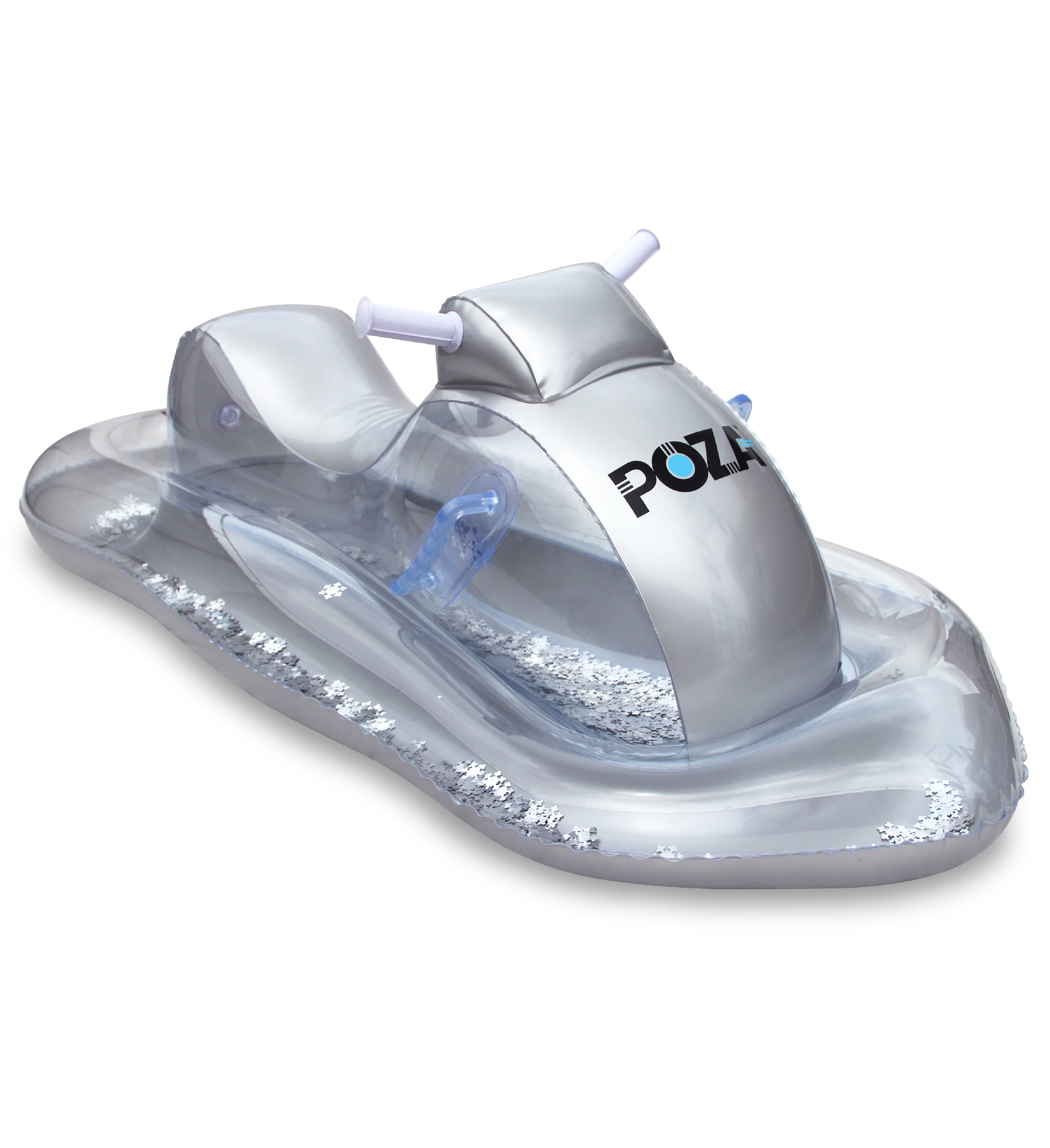 POZA Inflatable Silver Snow Sled for Adults & Kids - Winter Fun ...