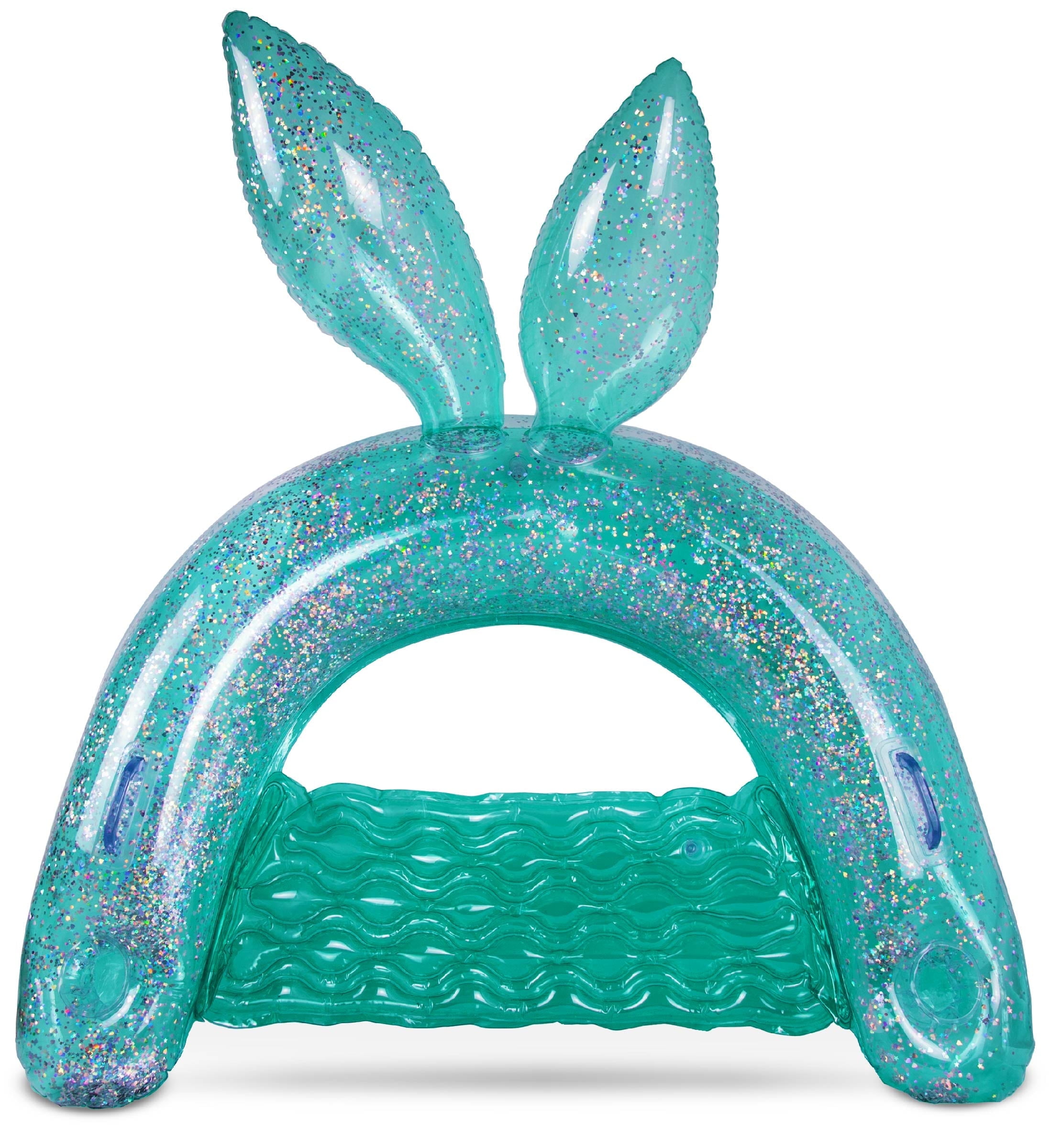 POZA Turquoise Bunny Inflatable Pool Float Chair - Sparkle Confetti ...