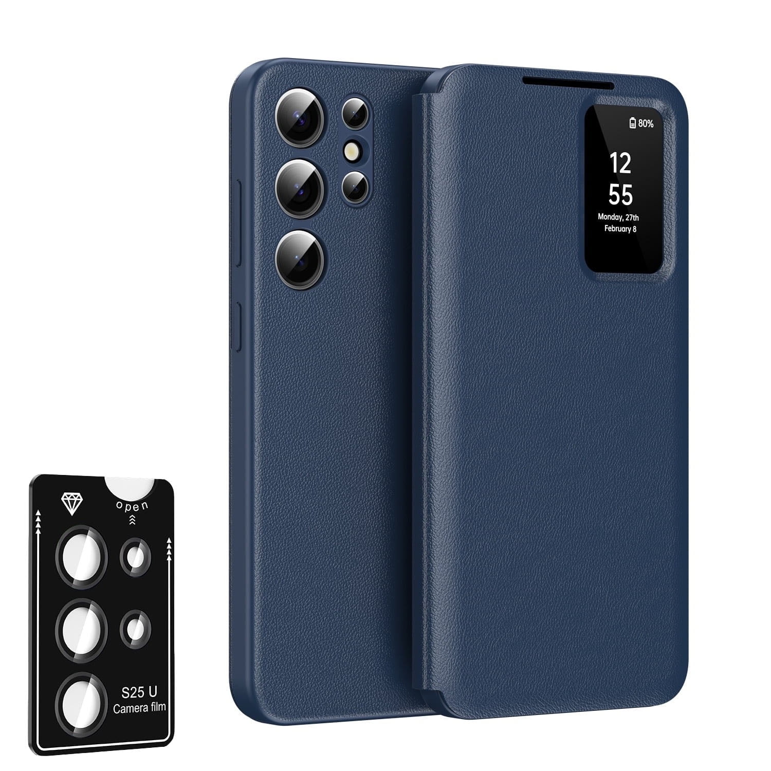 POZYIE for Samsung Galaxy S25 Ultra Smart Wallet Case with Smart Small ...