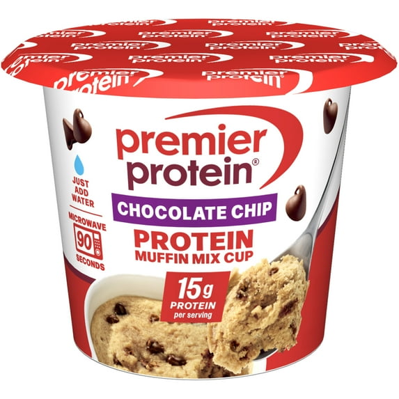 Premier Protein Chocolate Chip Protein Muffin Cup, 2.3 oz - Walmart.com