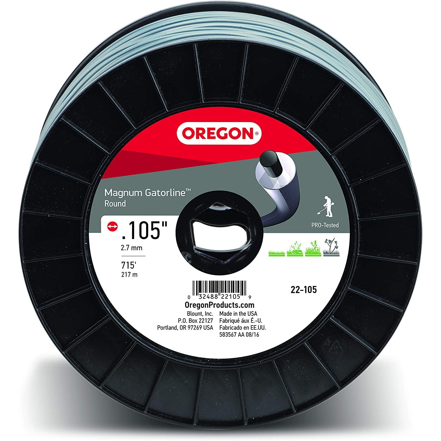 PP 22-105 Magnum Gatorline Round Trimmer Line .105-Inch by 685-Foot ...