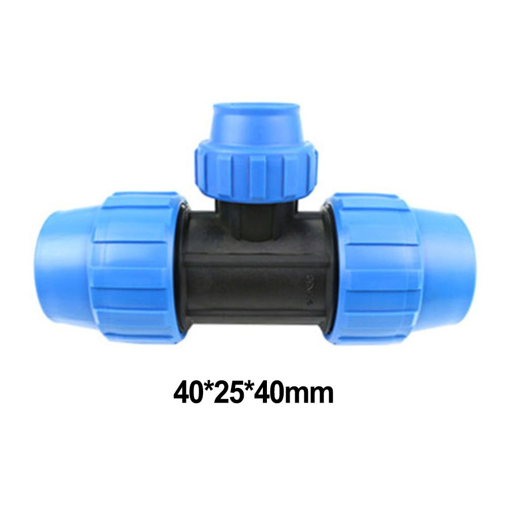 PP Fitting 90° Reducing Tee Connector for PE Pipe, Drinking Water Clamp ...