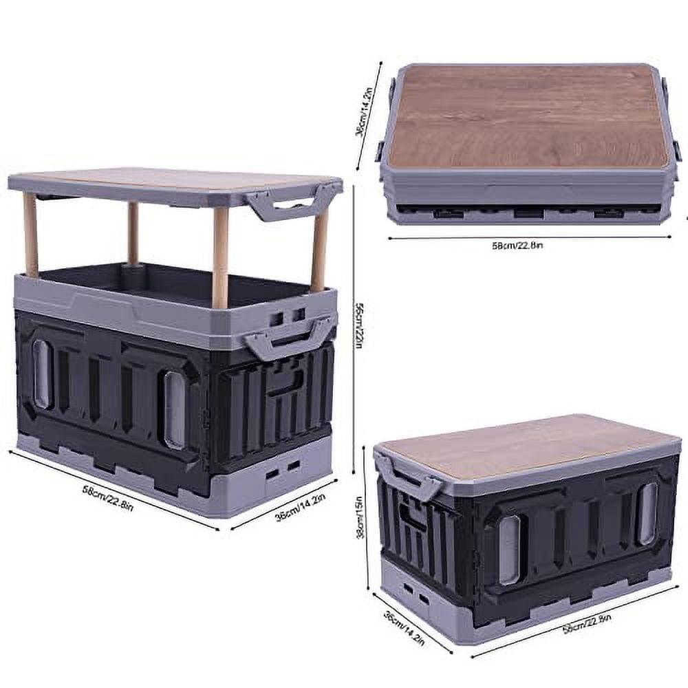 PP Folding Storage Box, Outdoor Portable Camping Box Camping Folding ...