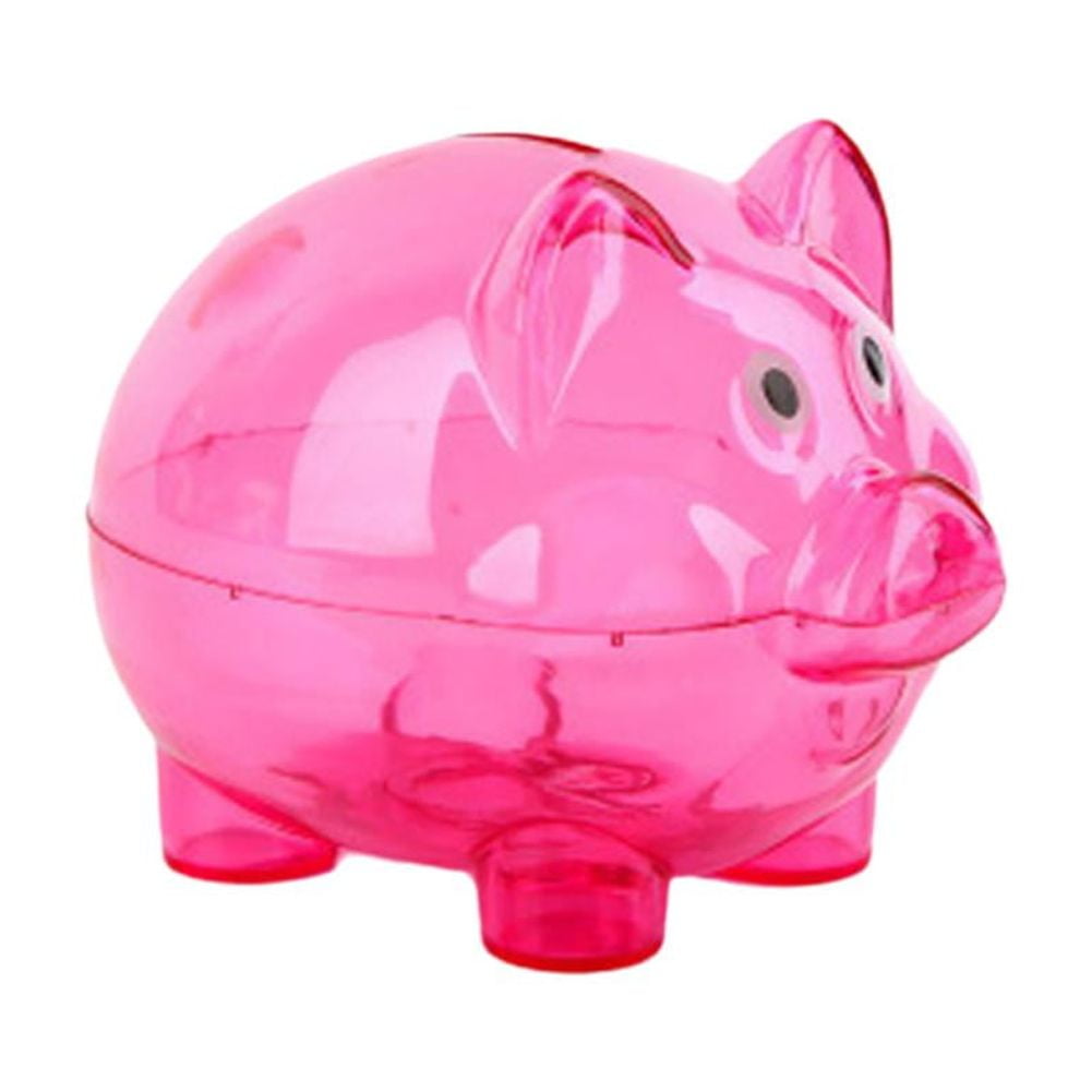 PP Material Multicolored Piggy Bank, 10x7x8cm Coin Bank for Saving ...