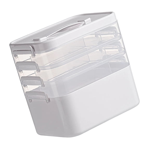 PP Medicines Organizers Clear Lid Multilayer Compartments Large ...
