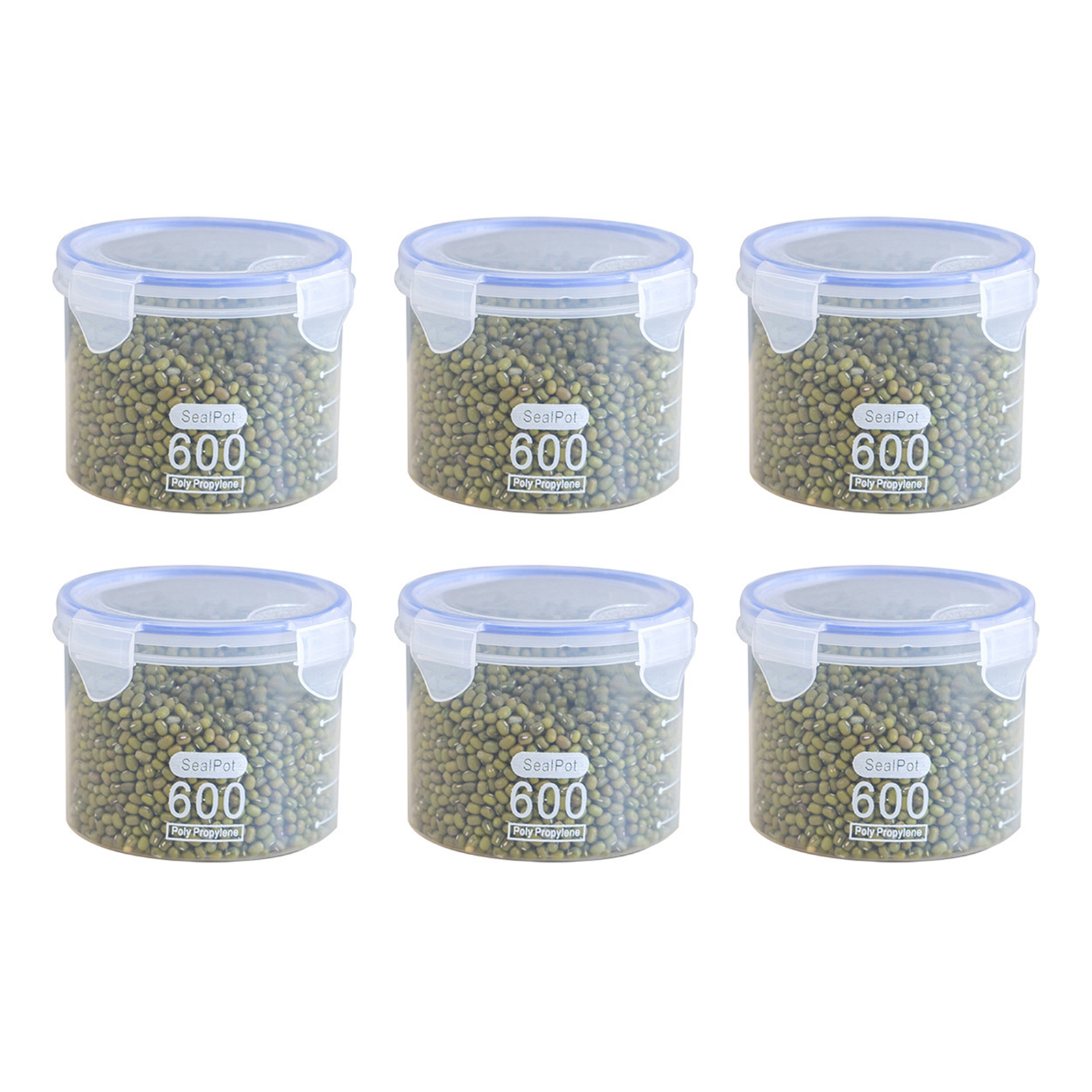 PP Organizers with Seal Lid For Beans Pastas Dry Ingredients ...