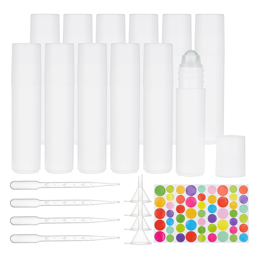 PP Plastic Essential Oil Empty Roller Ball Bottles with Glass Roller ...