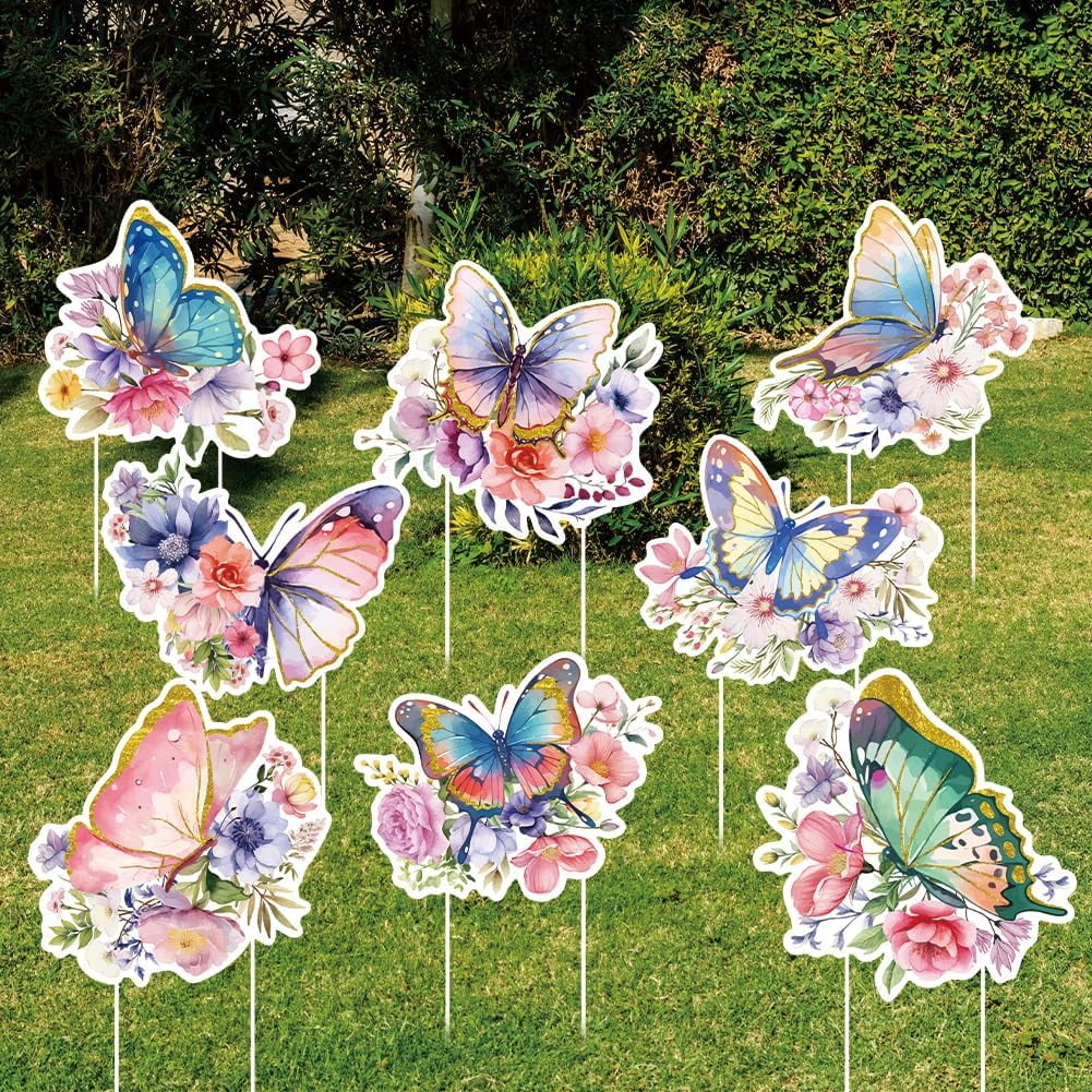 PP Plastic Garden Stake Ground Insert Decor for Yard Lawn Garden ...