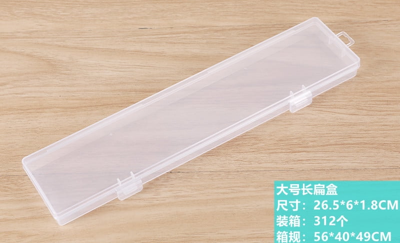 PP high transparent plastic box rectangular square flip one-piece small ...