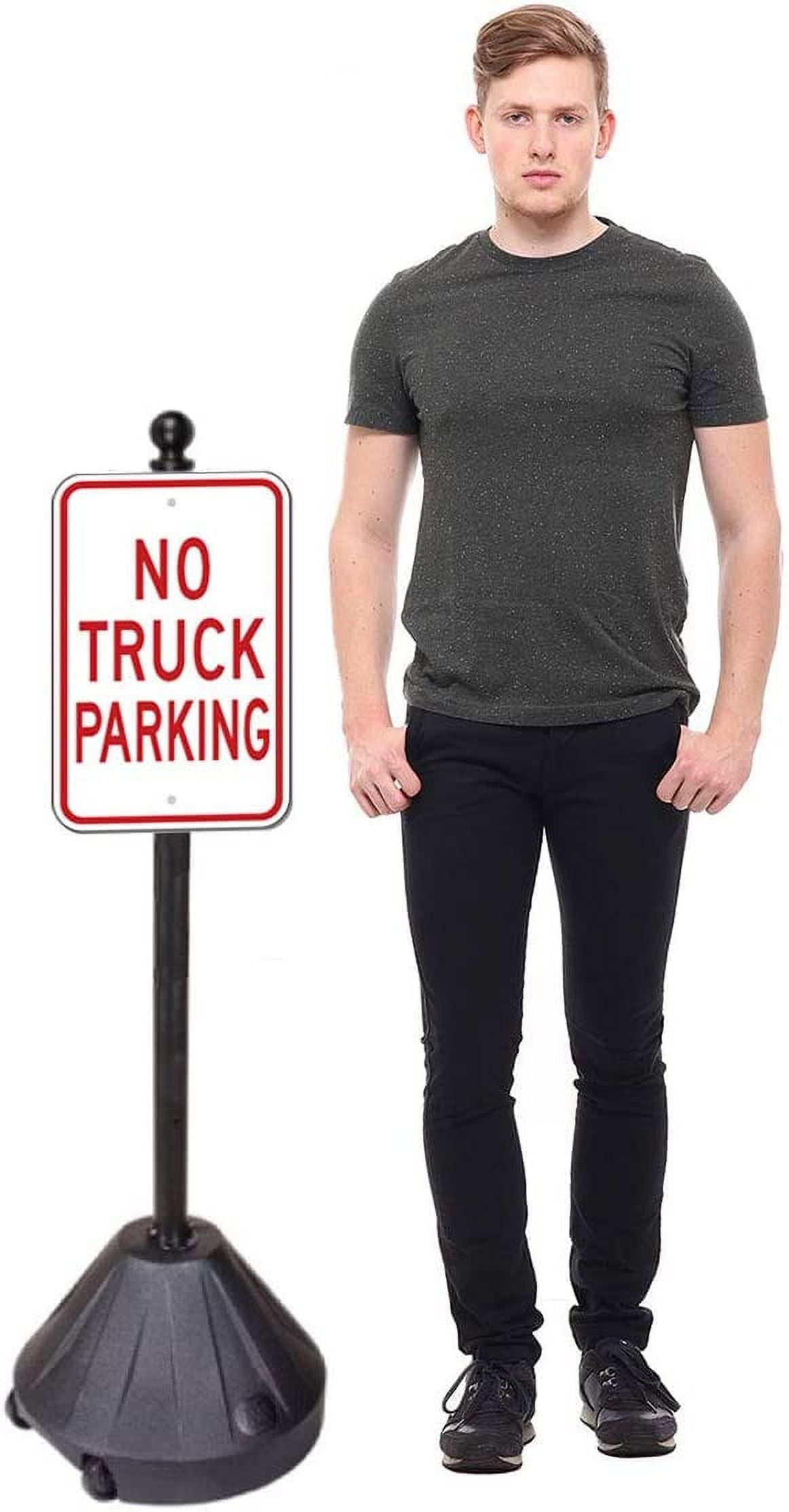 PP2 Tip'n Roll Portable Sign Pole - Black 48" - Walmart.com