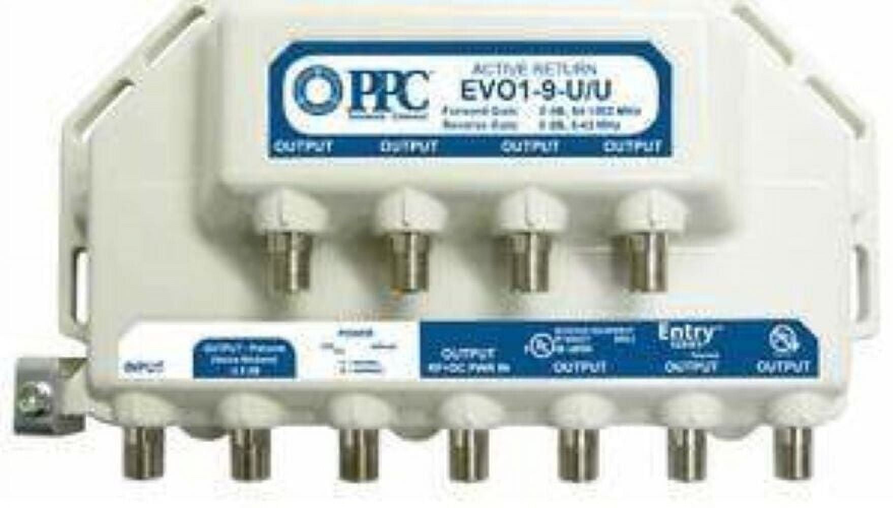 PPC EV01-9-U/U 9 Port Coaxial Catv RF Xfinity Cable Amplifier - White ...