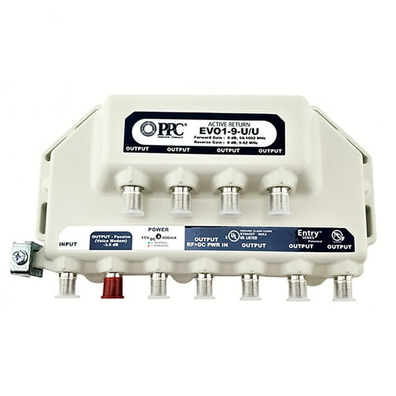 PPC Evolution 9-Port Amplifier Splitter Signal Booster for Large Homes ...