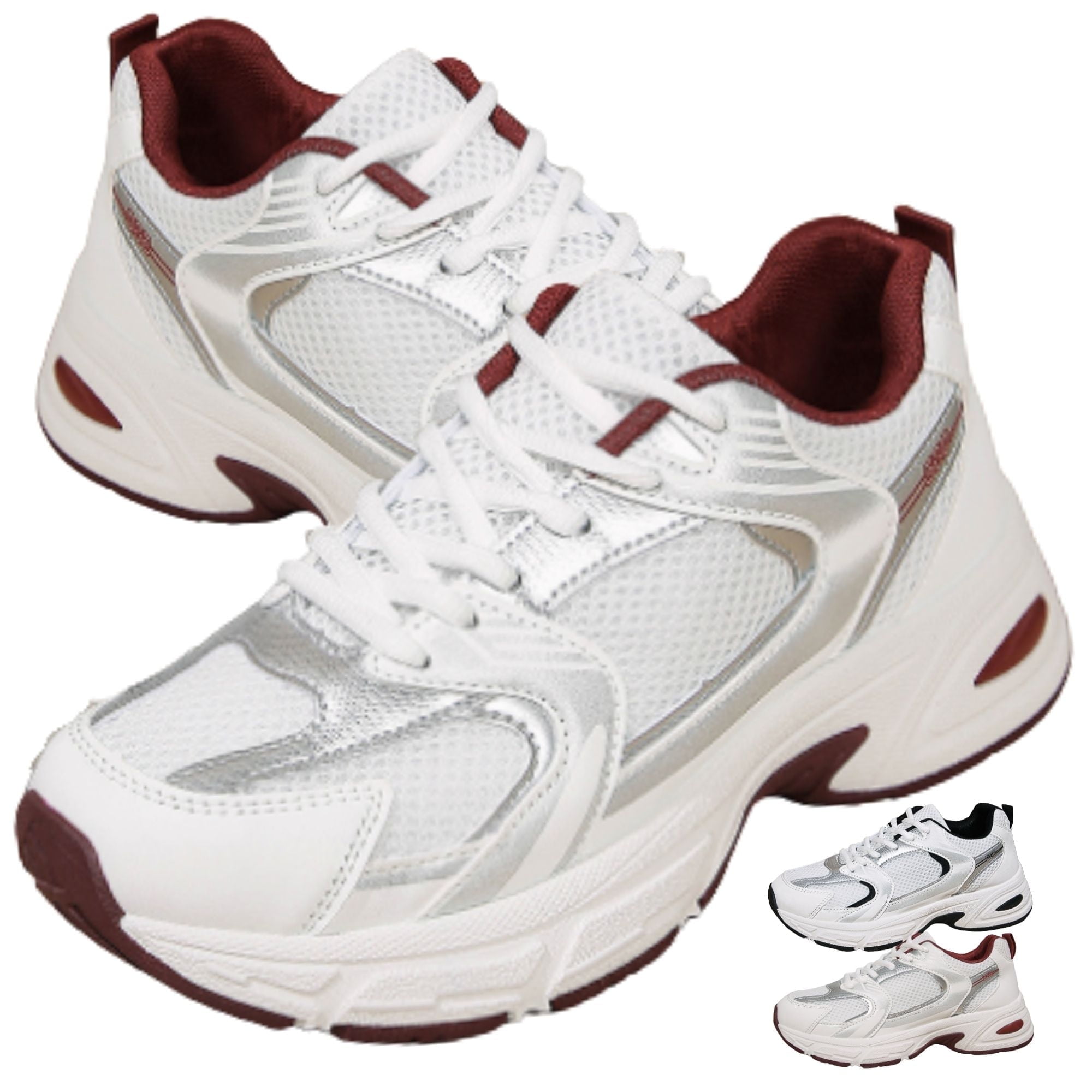 CHICVOMEY Casual Chunky Sneakers for Women Fashion Tennis Sneakers ...
