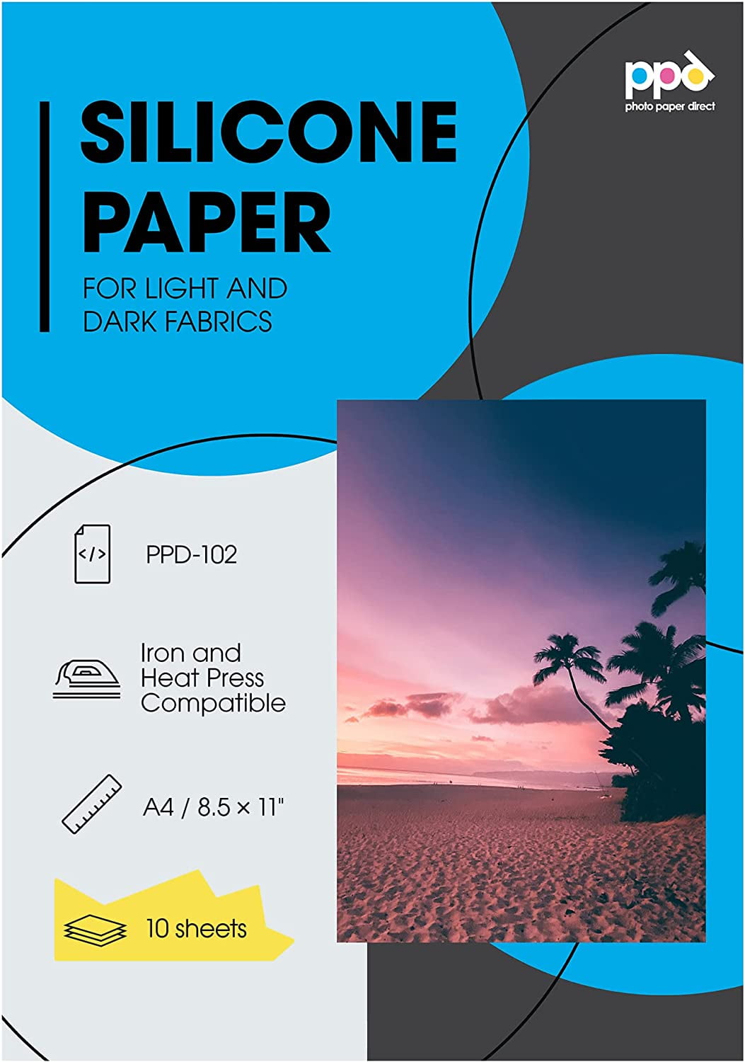 PPD Silicon Papers Heated for T Shirt Transfer Iron Silicon, Assorted ...