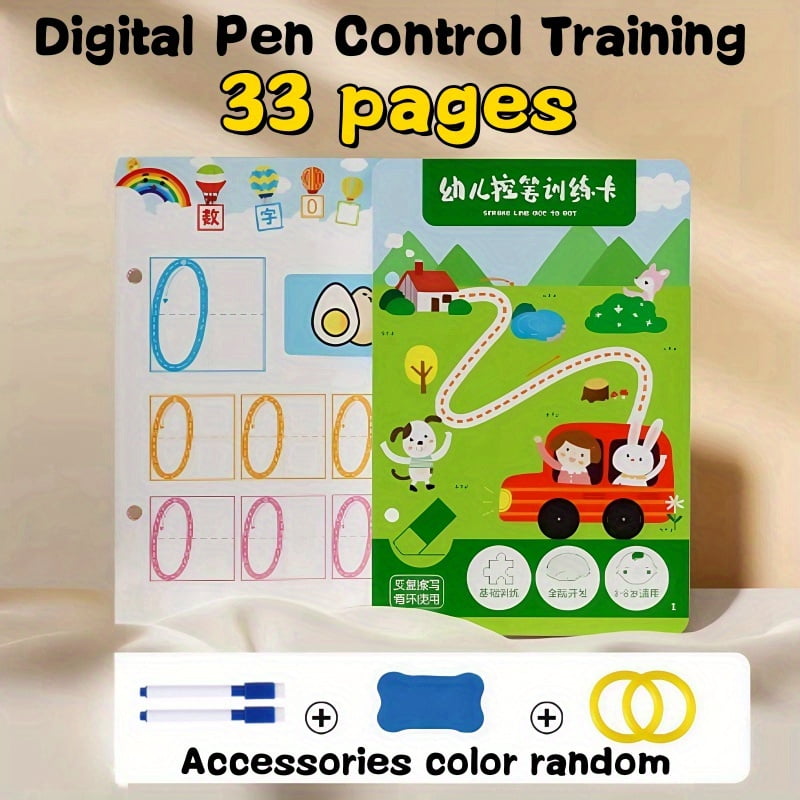 PPDLA set of 34 pages with 2 erasable pens, a writing and drawing toolkit, a digital pen control ...