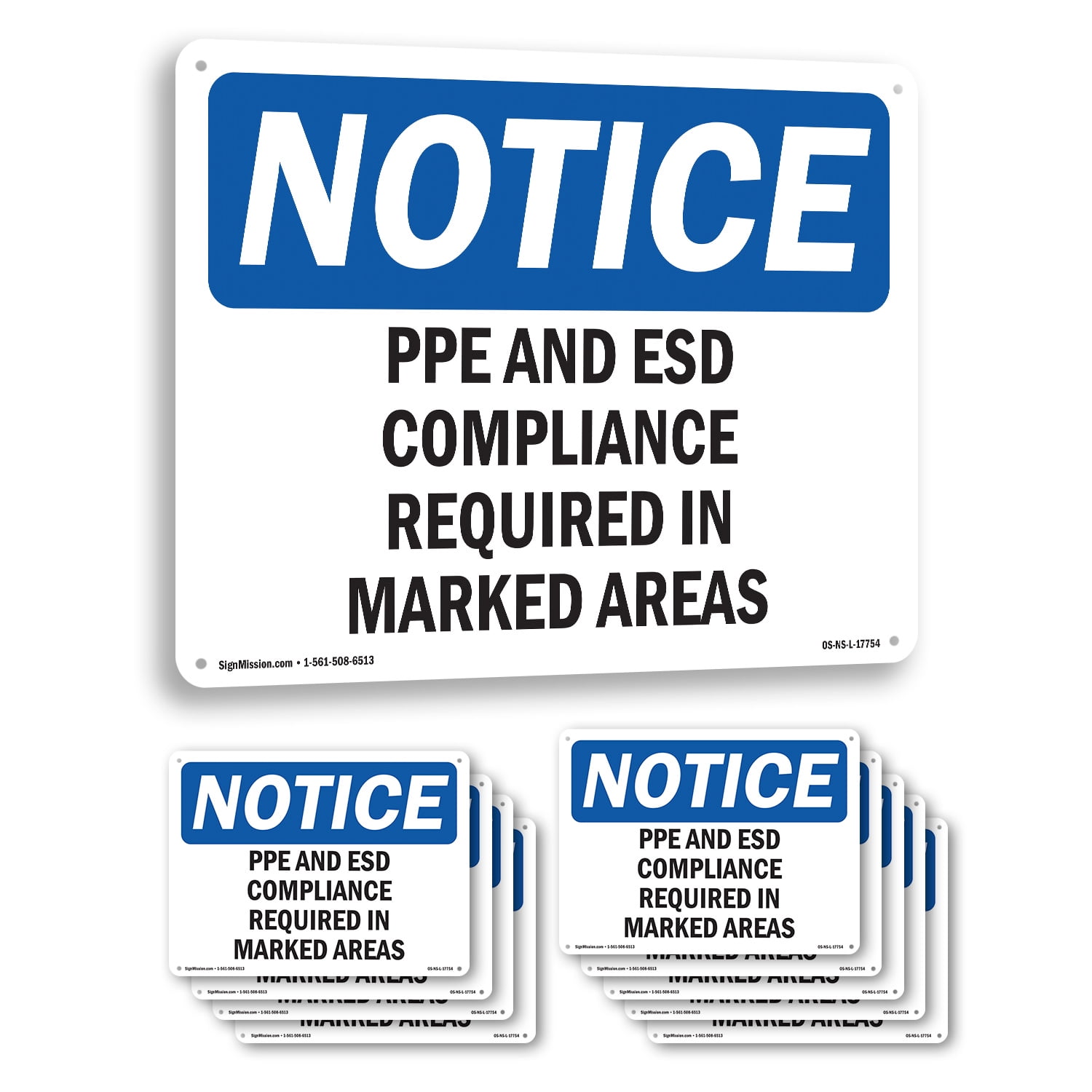 PPE And Esd Compliance Required In Marked Areas OSHA Notice Rigid ...