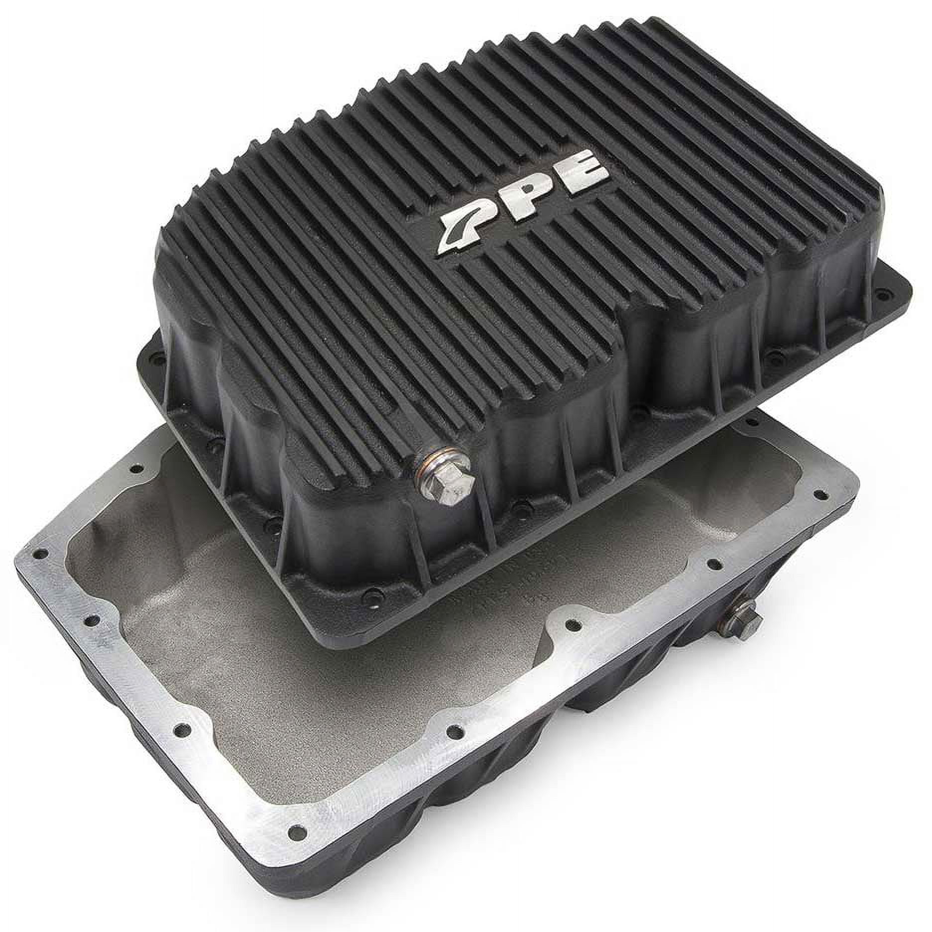 PPE Heavy Duty Cast Aluminum Oil Pan Ford 6.7L 2011-2017 - Black ...