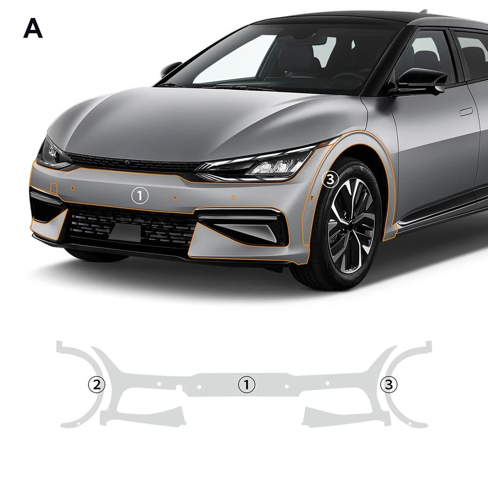 PPF for KIA EV6 GT-line 2022 2023 Pre Cut PPF Paint Protection Film Bra ...