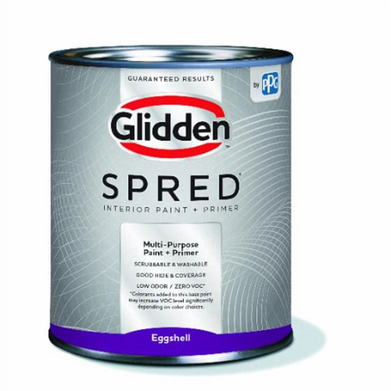 PPG Glidden GLSIN20WB04 Spred Interior Latex Eggshell White Pastel Base ...