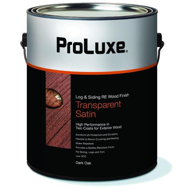 PPG Proluxe 150972 Log & Siding Satin Wood Finish, Dark Oak - 1 gal ...