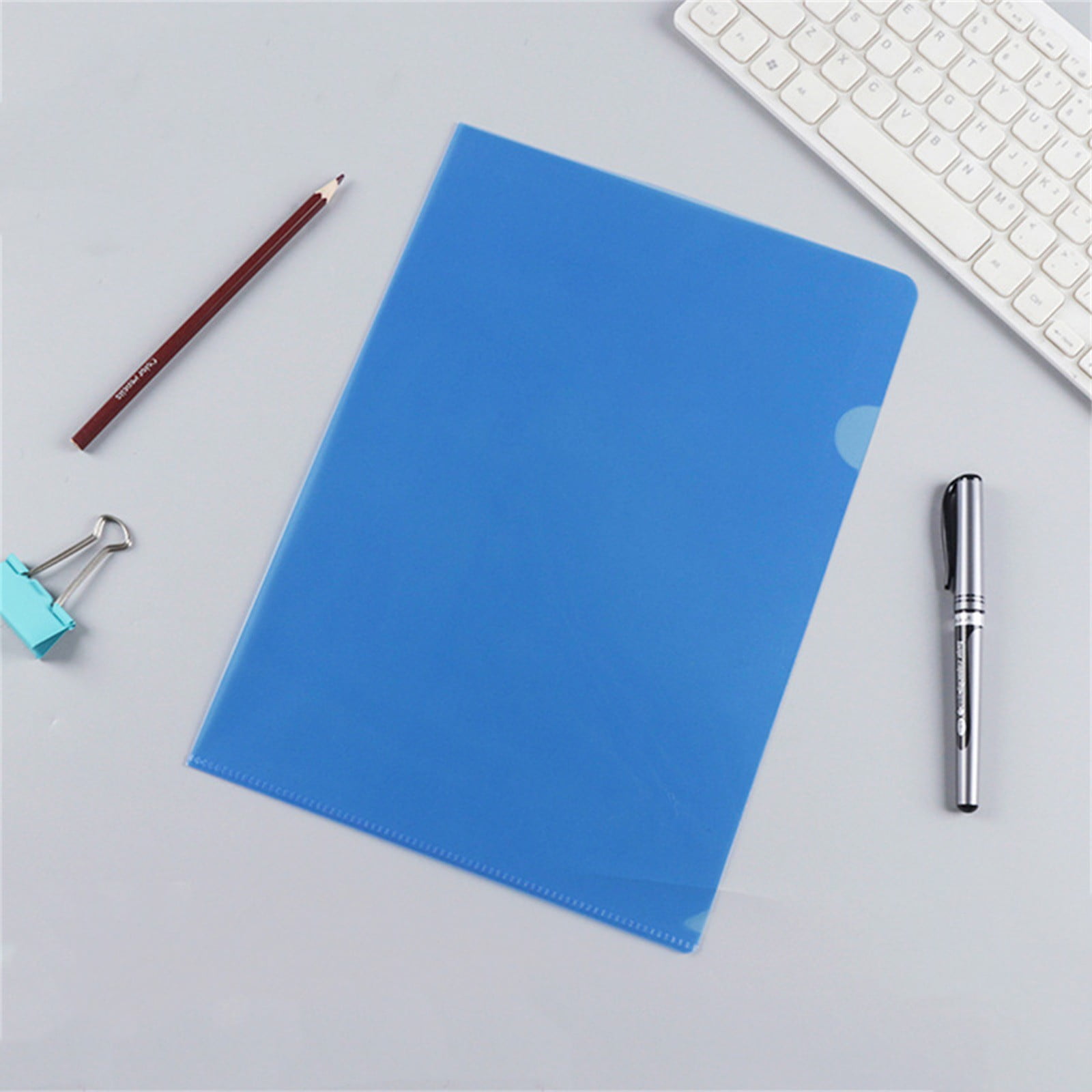 PPKVUFD 1 Pack Clear Document Folder Project Pockets, Clear Plastic ...