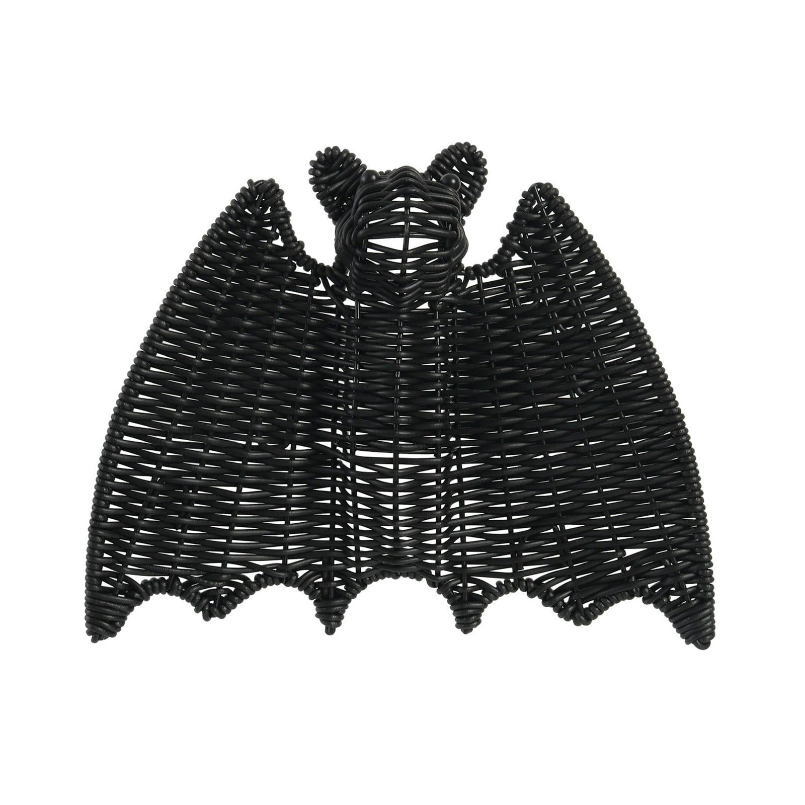 PPKVUFD 1 Pack Halloween Rattan Bat Decorations 9.7 '' Black Woven Bats ...