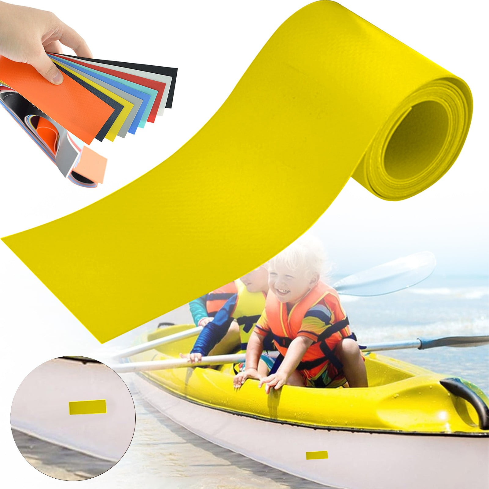 PPKVUFD 1 Roll Kayak Patches - PVC Inflatable Repair Patches for ...