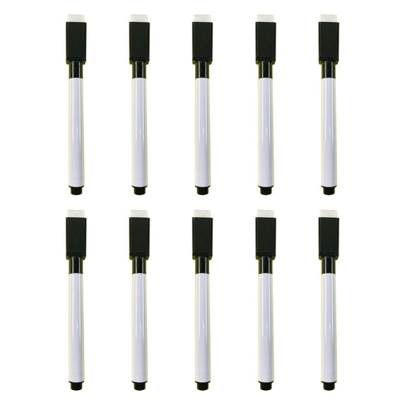 PPKVUFD 10 Pcs White Dry Erase Markers Magnetic Dry Erase Marker with ...