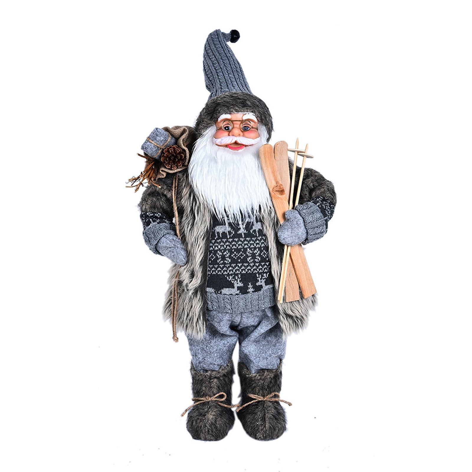 PPKVUFD 12" Santa Claus, Christmas Figurine Figure Decor, Christmas ...
