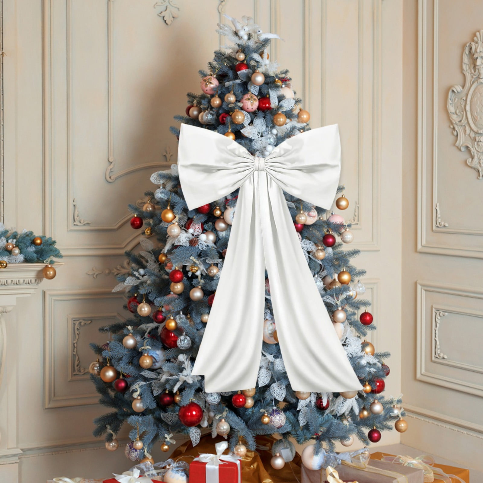 PPKVUFD 16 x 47 Inches Christmas Extra Large Velvet Bows Christmas Tree ...