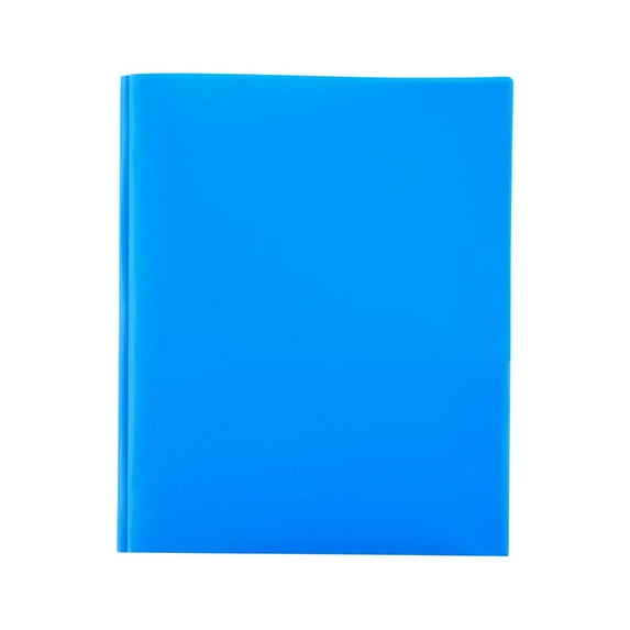 PPKVUFD Blue Plastic Folders with Pockets and Prongs, Letter Size, Tear ...